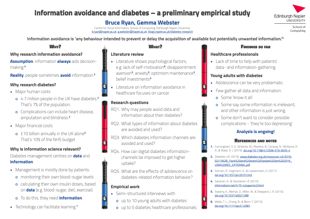 Bruce Ryan and Gemma Webster present on information avoidance and ...