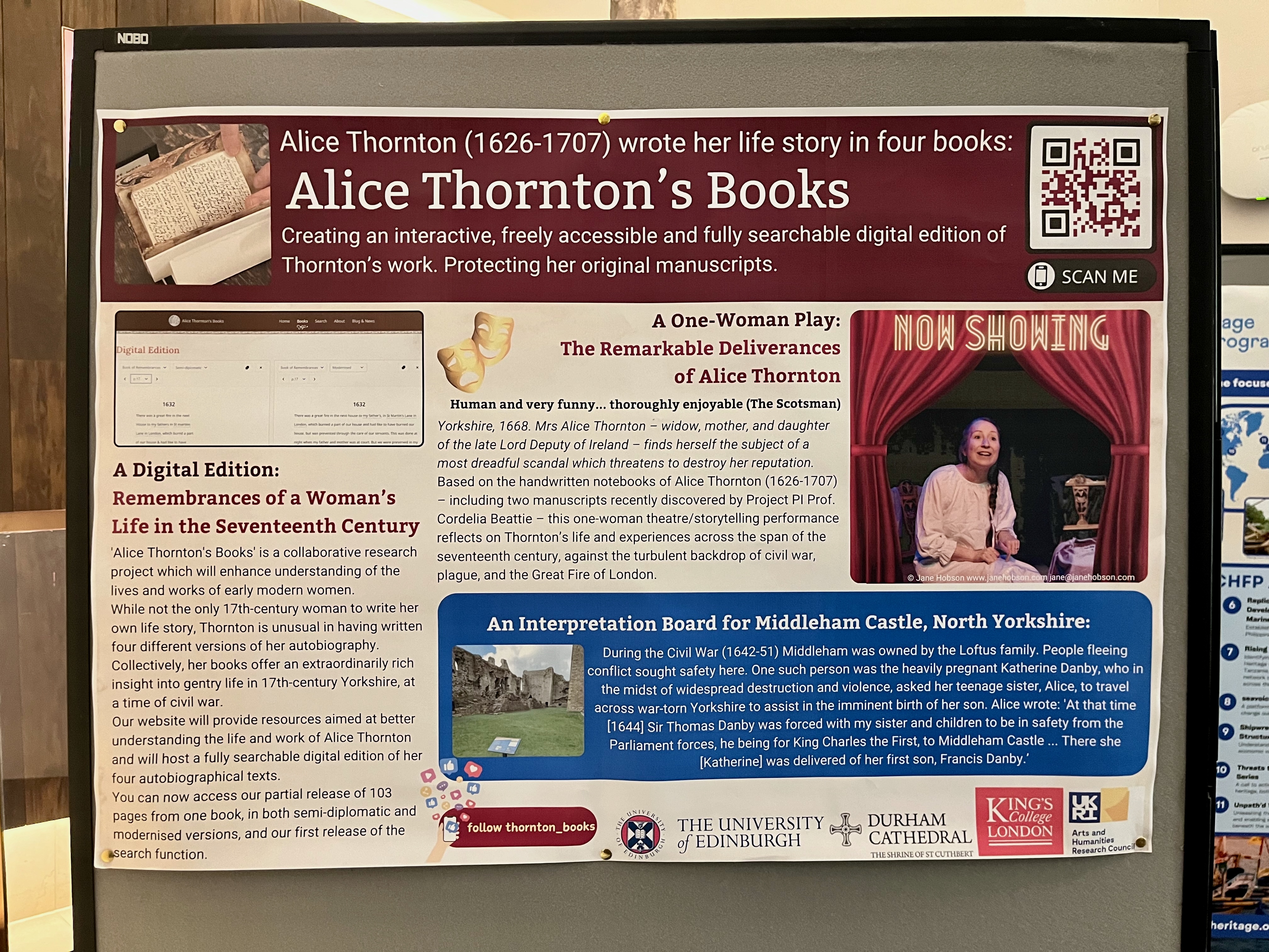 Alice Thornton at the Festival of Cultural Heritage Research 2024 ...